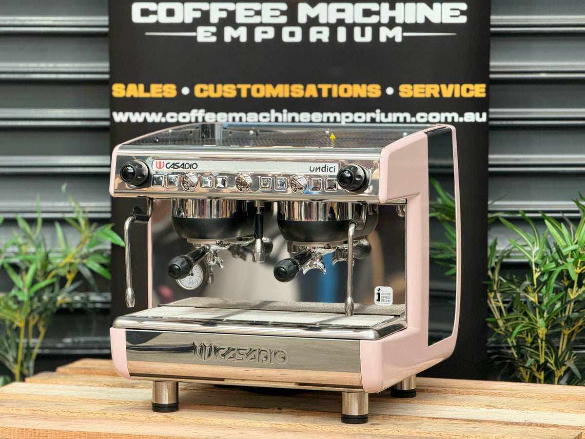 Brand New Casadio Undici Compact 2 Group Coffee Machine - Dusty Pink ...