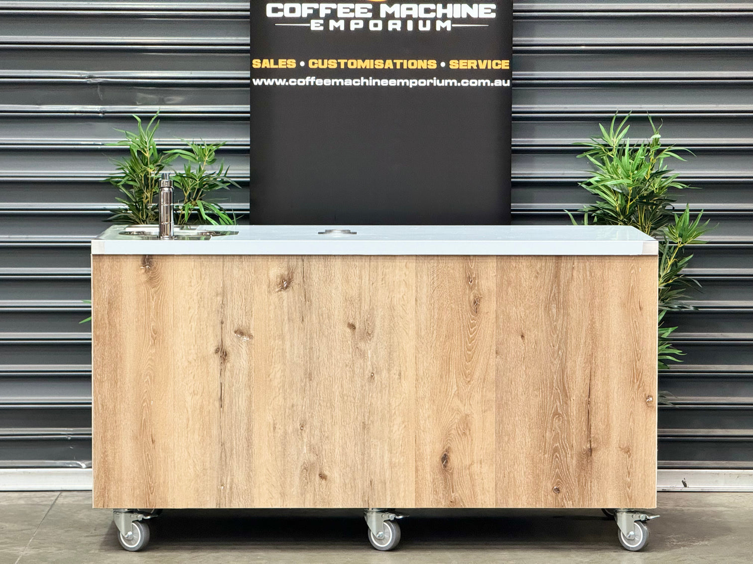 Custom Stainless Coffee Carts | Coffee Machine Emporium – Coffee ...