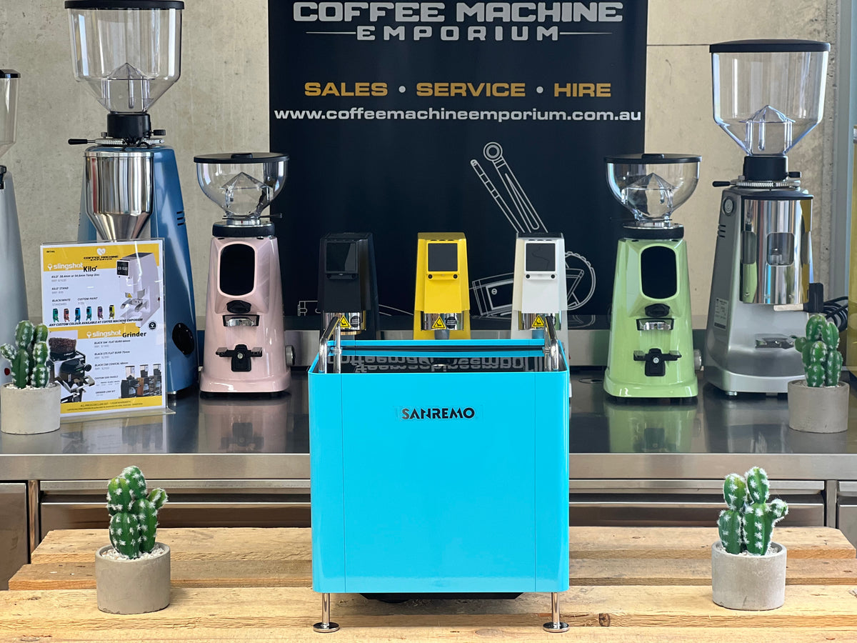 Brand New Sanremo Cube 1 Group Commercial Coffee Machine - Lake Blue ...