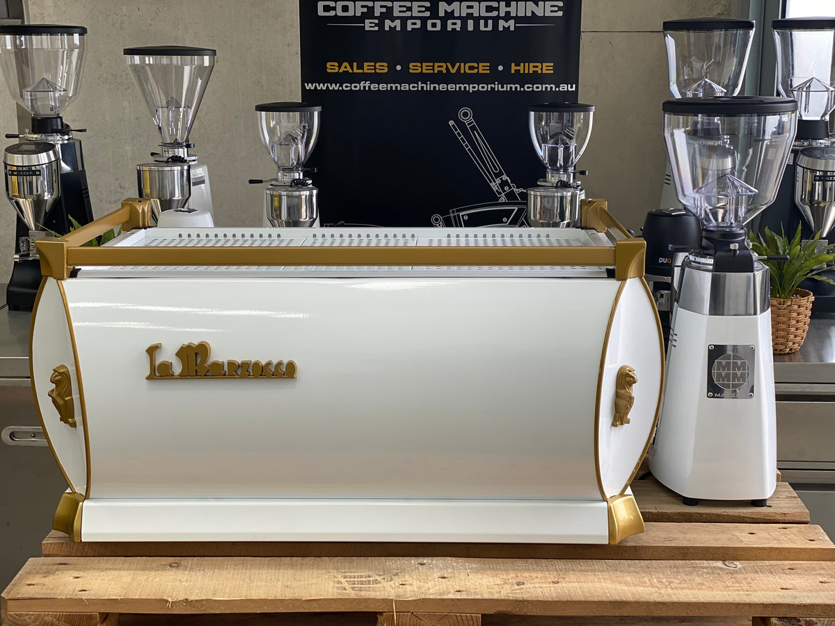 La Marzocco GB5 3 Group Coffee Machine & Mazzer Kony S Coffee Grinder ...