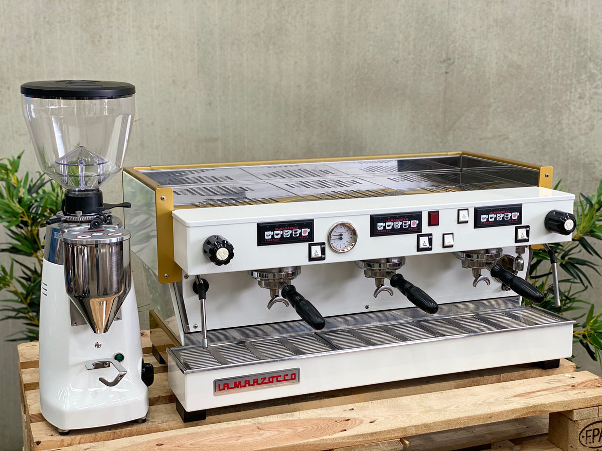 La Marzocco Linea Classic AV 3 Group & Mazzer Kony E Grinder Package ...