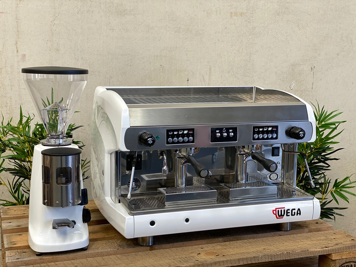 Wega Polaris 2 Group High Cup Coffee Machine & Super Jolly Automatic P ...